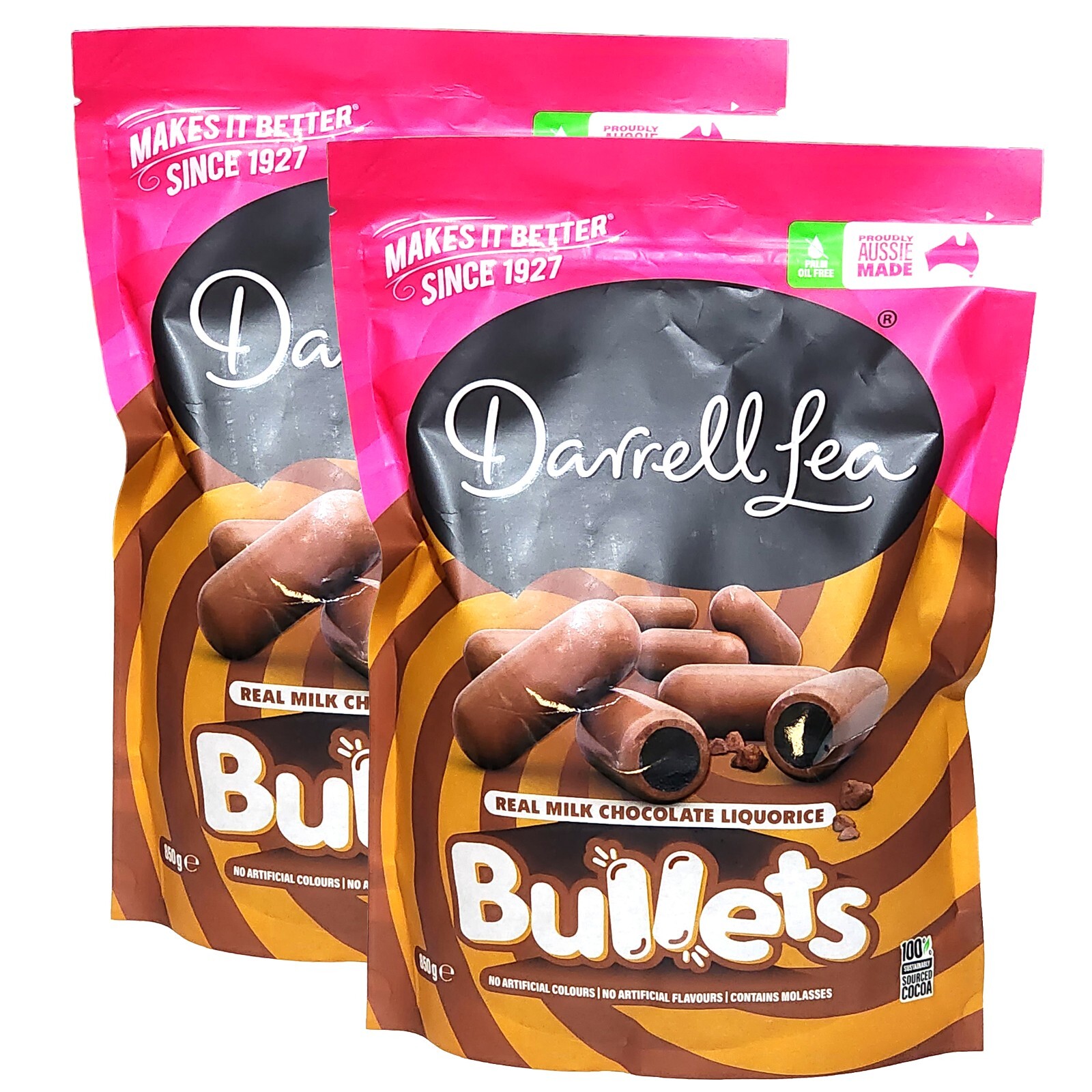 Darrell Lea Milk Chocolate Molasses Liquorice Bullets 1.7Kg Bag Kids ...