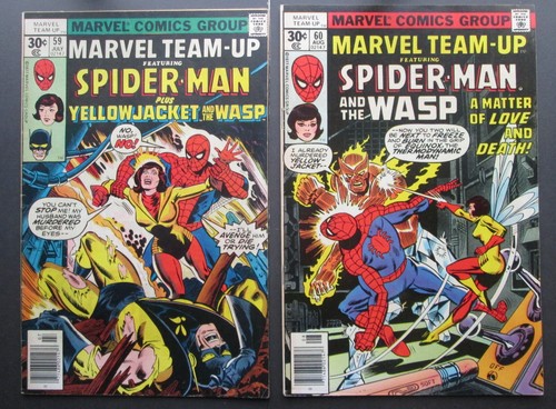 Marvel Team-Up #59 60 (1972 Series) Spider-Man Plus Yellow Jacket & The ...