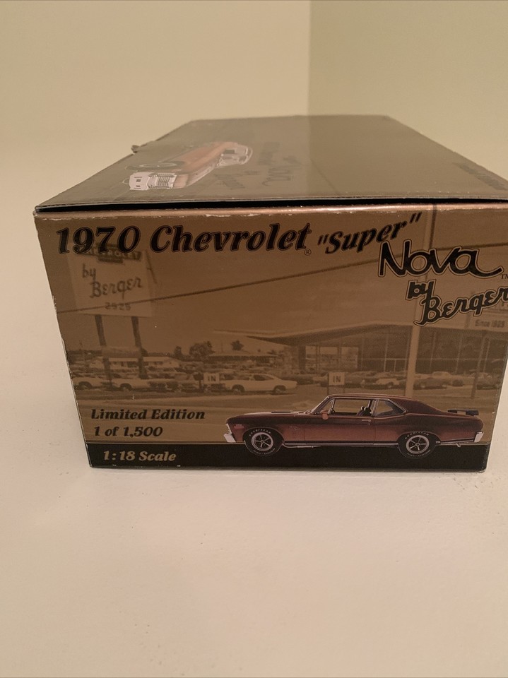 Diecast 1/18 GMP 1970 SUPER NOVA / BERGER CHEVROLET | eBay