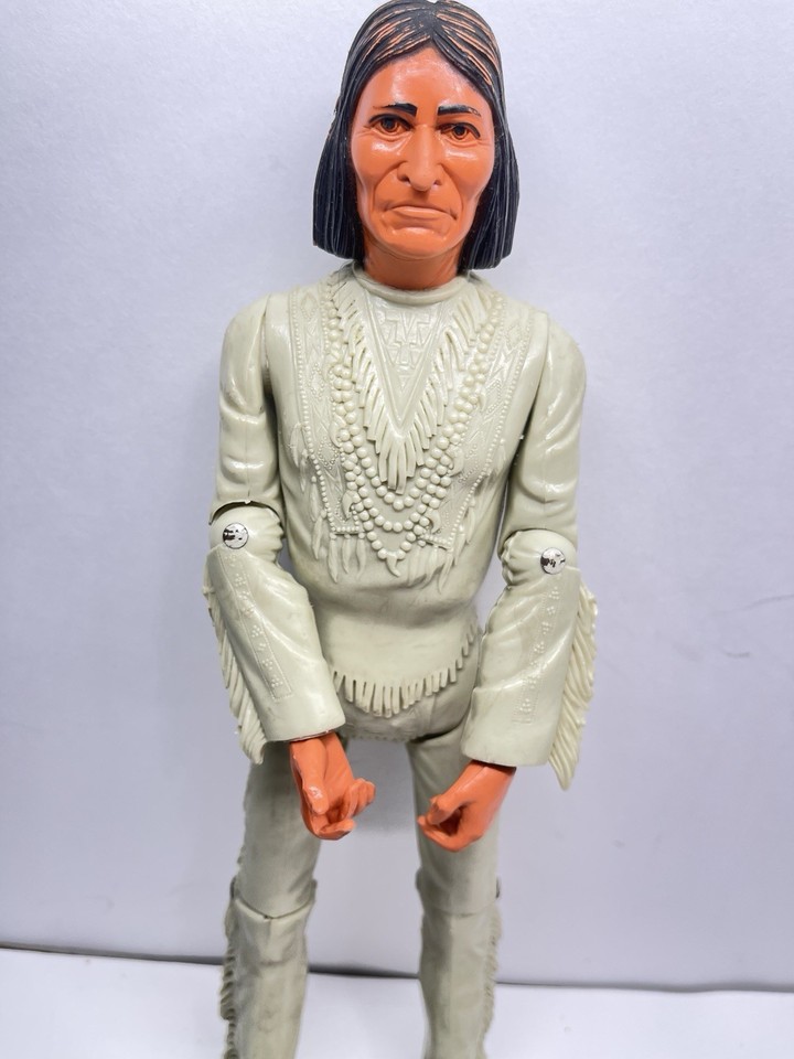 VINTAGE 1967 MARX JOHNNY WEST INDIAN CHIEF GERONIMO ACTION FIGURE 12 ...