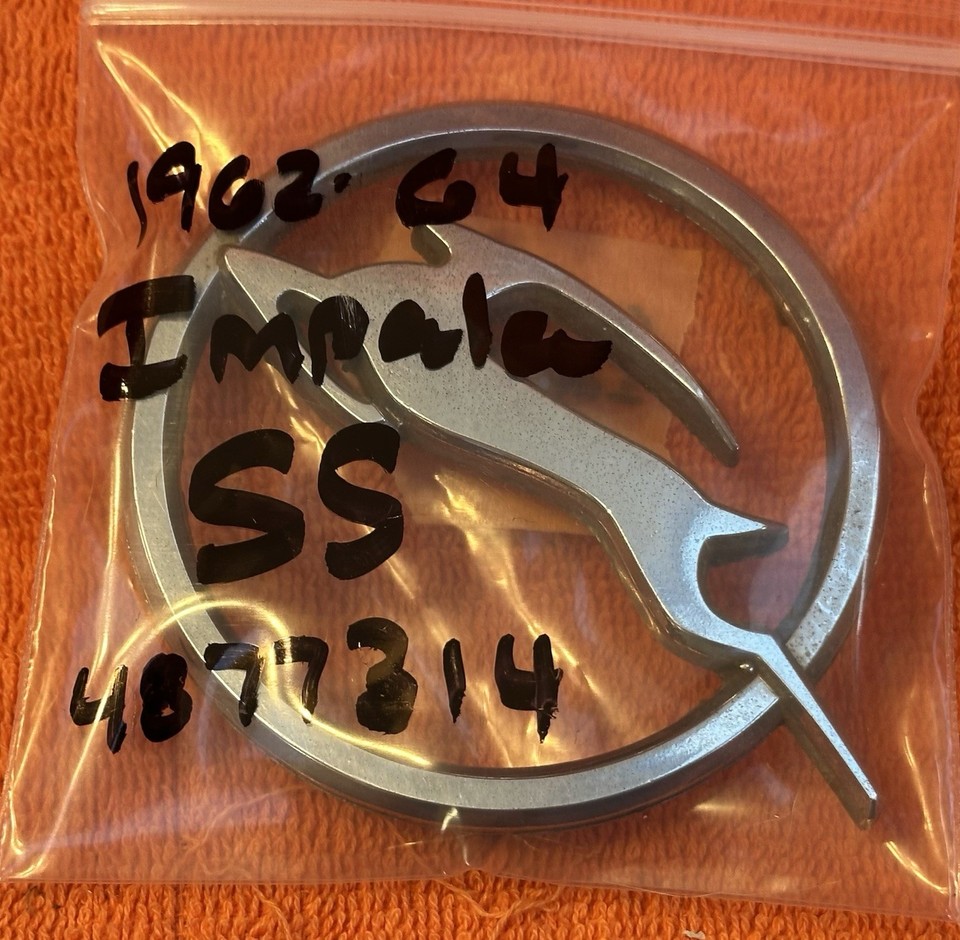 Original Vintage 1962 1963 1964 CHEVROLET IMPALA SS EMBLEM Old Auto ...