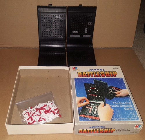Travel Battleship Classic Game of Naval Strategy Milton Bradley ...