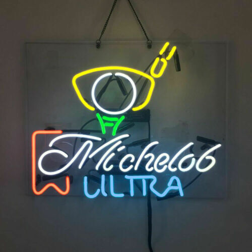 Michelob Ultra Golf Glass Neon Light Sign Bistro Bar Pub Wal Decor Gift ...