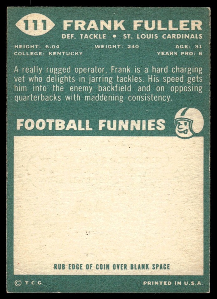 1960 Topps Frank Fuller / RC St. Louis Cardinals #111 | eBay
