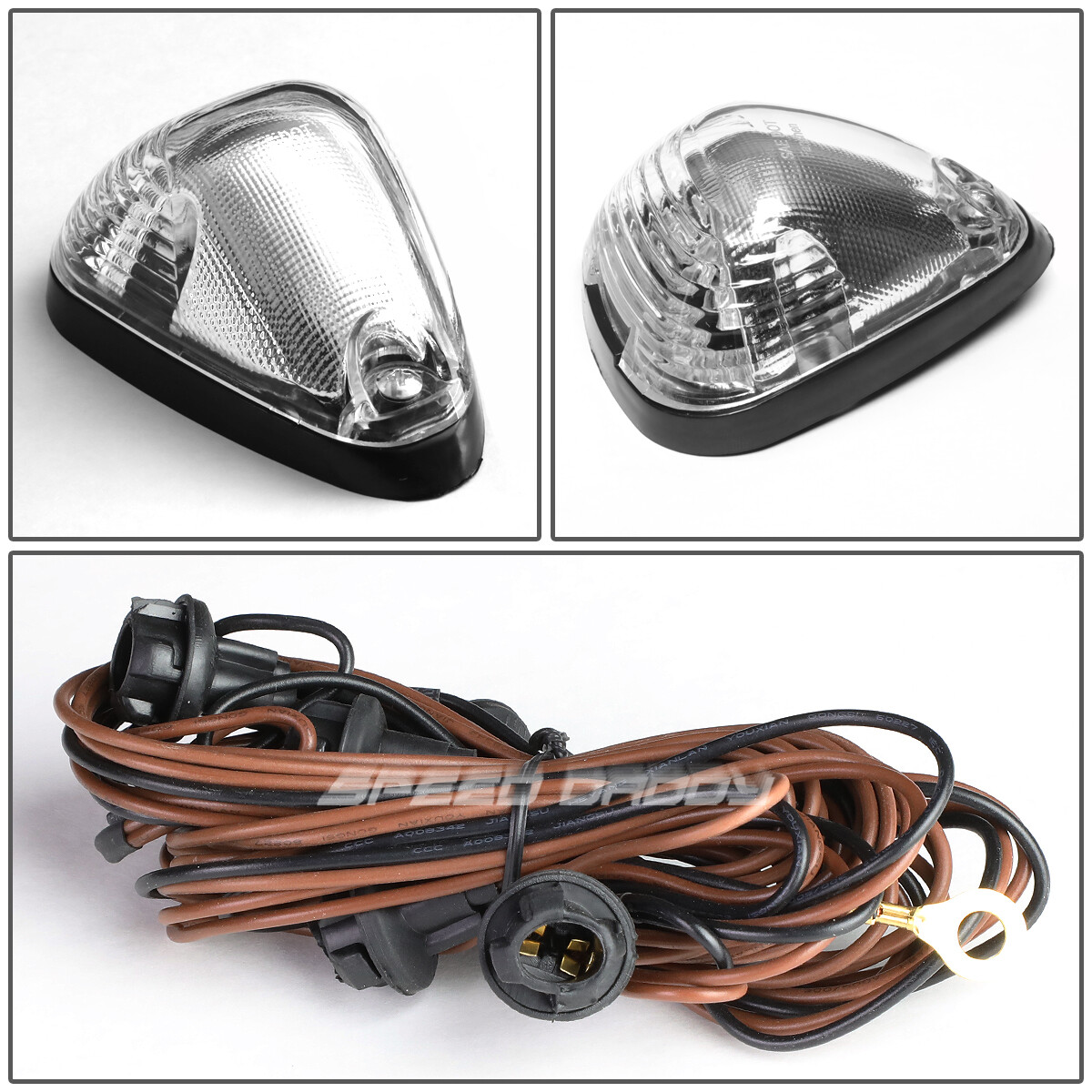 FOR 99-16 FORD SUPERDUTY 5PCS CHROME BLUE LED CAB ROOF RUNNING LIGHT ...