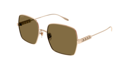 Gucci GG1434S 002 Gold/Brown Oversized Square Women's Sunglasses | eBay