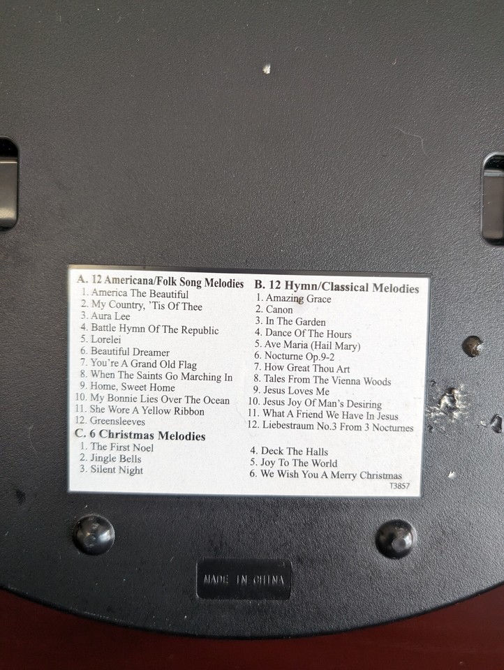 Small World Rhythm Musical Clock, Americana Christmas Hymns | eBay