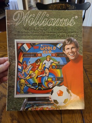 WORLD CUP BY WILLIAMS PROMO BROCHURE BIFOLD-4 PAGES 1978~KYLE ROTE JR ...
