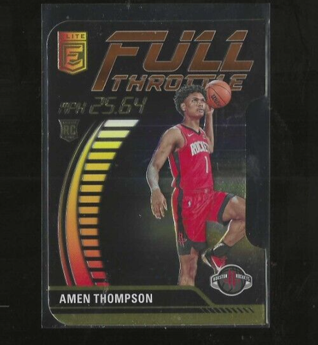 AMEN THOMPSON SP ROOKIE FULL THROTTLE DIE CUT PREMIUM INSERT 2023-24 ...