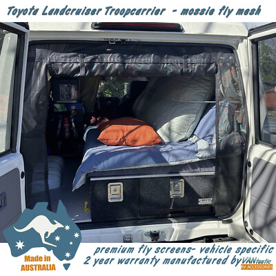 mossie insect FLY SCREEN for rear doors Toyota Landcruiser TroopCarrier ...