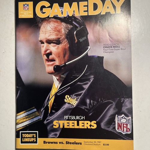 Pittsburgh Steelers GameDay, Steelers vs. Browns , September 20, 1987 ...