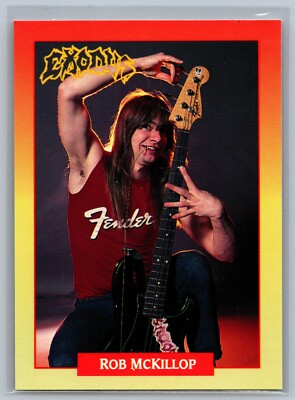 1991 Brockum RockCards Rob McKillop #124 Trading Card Exodus | eBay
