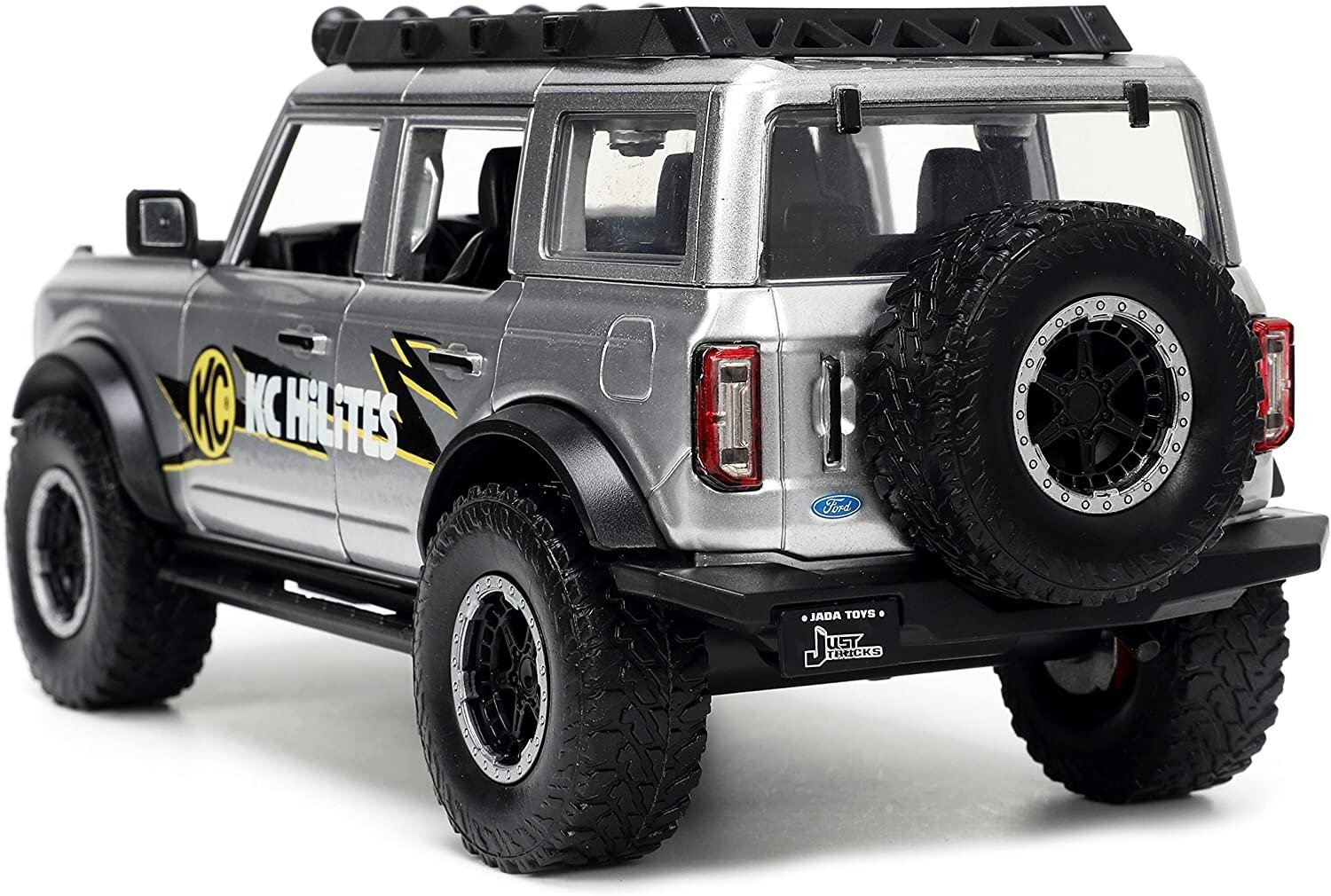 Jada Toys Just Trucks 1:24 2021 Ford Bronco Die-cast Car Gray with Tire ...