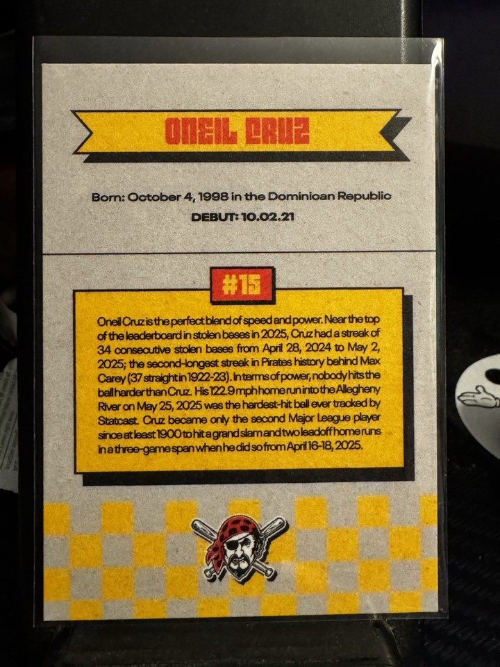 Pittsburgh Pirates 7/27/2025 SGA Trading Card Set Rare & Exclusive | eBay