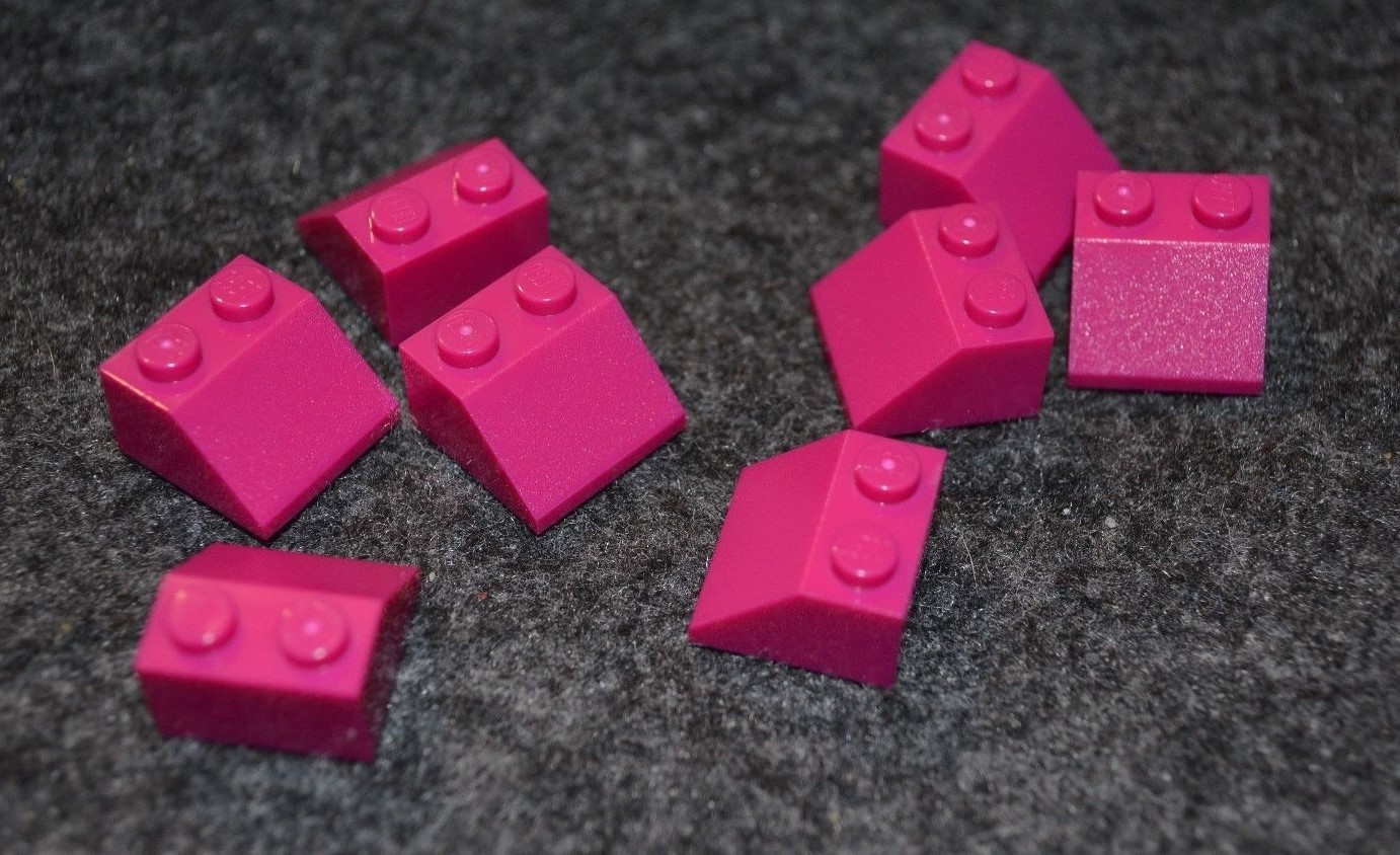 (8) 2x2 Bright Reddish Violet Standard Slope Brick Bricks ~ Lego ~ NEW ...