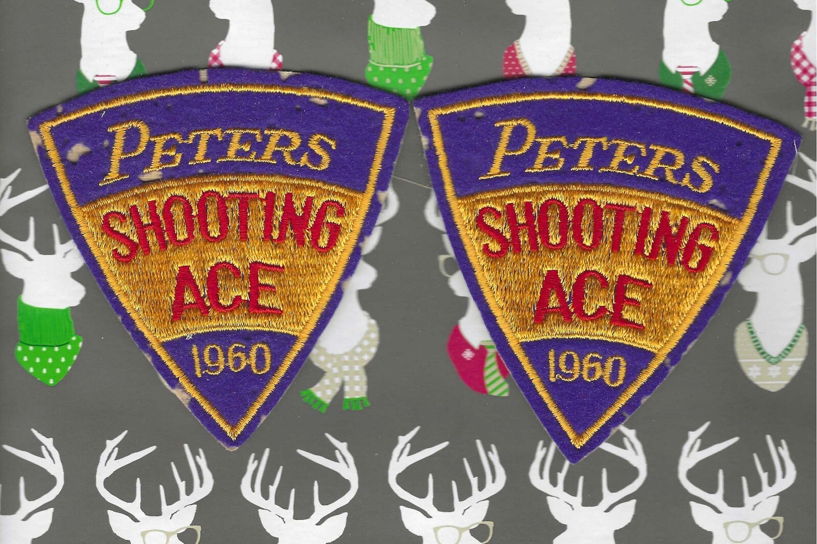 Lot of 2 Remington/Peters 1960 Peters Shooting Ace patches | eBay