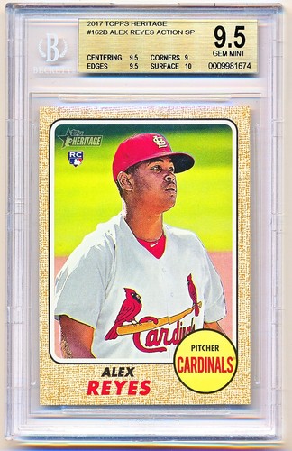 2017 Topps Heritage Alex Reyes Action Rc SP #162 BGS 9.5 - POP 4 | eBay