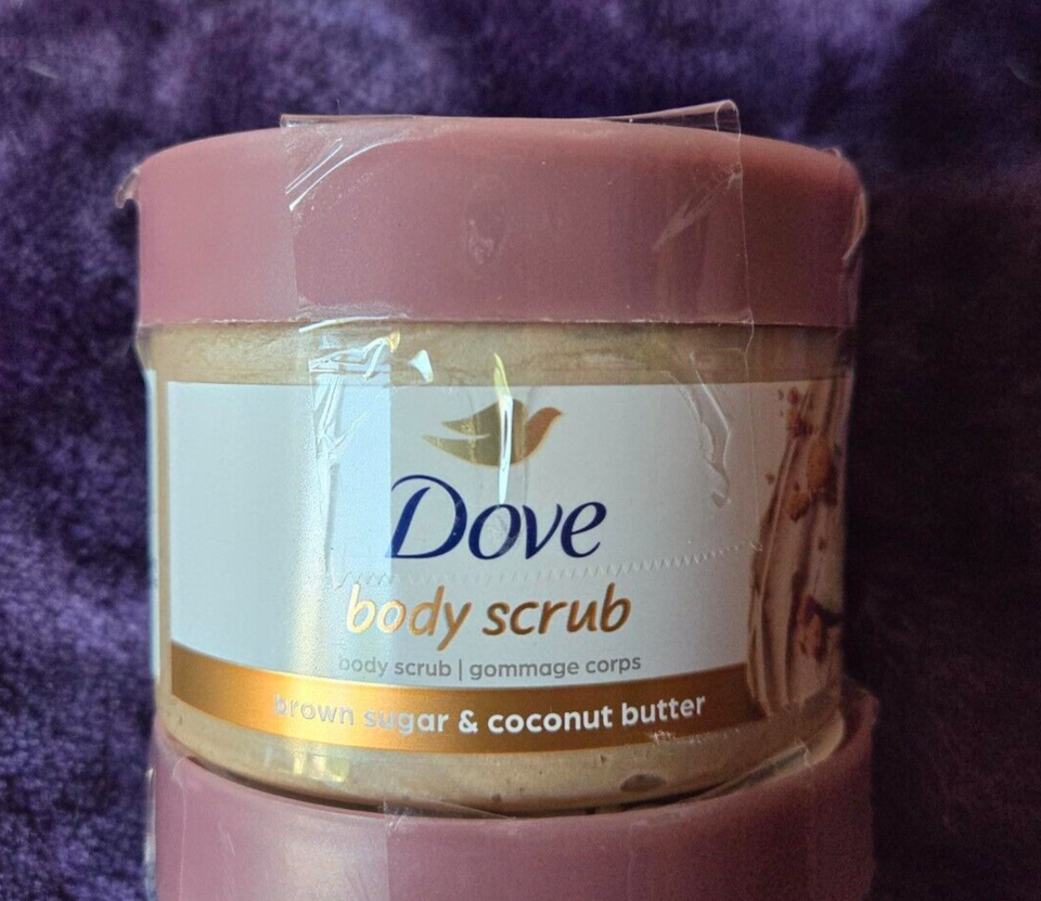 4 New Jars Dove Body Scrubs Brown Sugar and Coconut Butter, Free ...