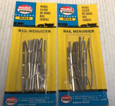 2 - Model Power - Nickel Silver HO Gauge Rail Joiners, Rail Menuisier ...