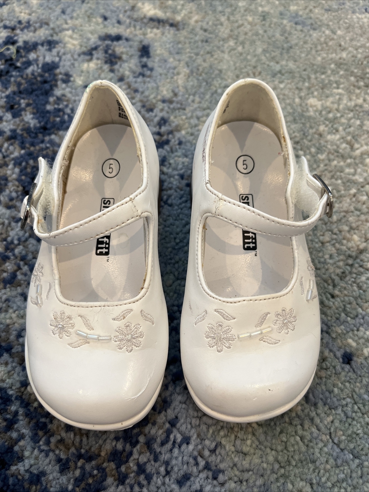 Smartfit Girls White Dress Shoes Toddler Size 5 | eBay