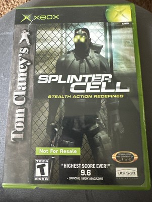 Tom Clancy's Splinter Cell (XBOX) Original Release Video Game COMPLETE ...