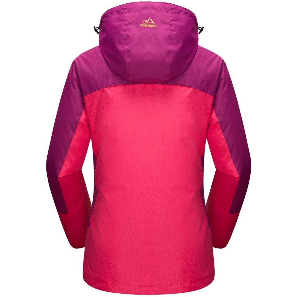 Women's 3-IN-1 Ski Snow Jacket Outdoor Winter Warm Jackets Fleece ...