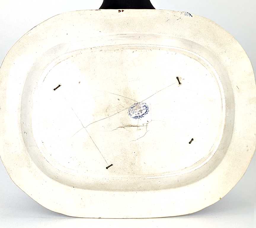 19th c. Antique Blue Willow Transferware Chinoiserie Platter - Lockhart ...