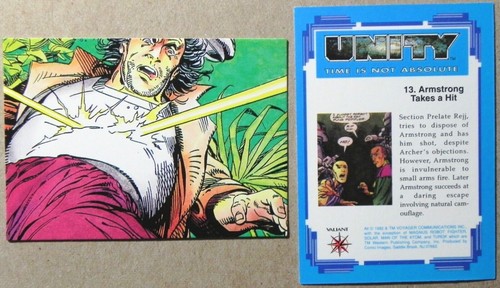 2 CARD LOT _ 1992 Unity Time Is Not Absolute Card #13. Armstrong Takes ...