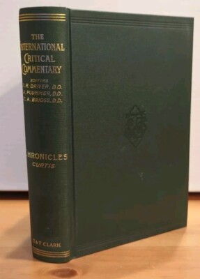 Books of Chronicles: Curtis & Madsen (1976, Hardcover) ICC Commentary ...
