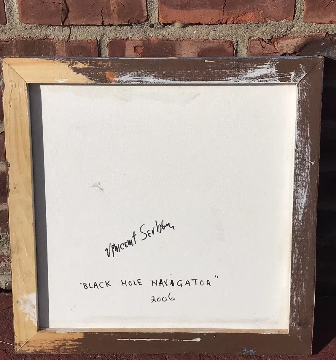 New York Artist Vincent Serbin Non Objective Abstract Painting. Signed ...