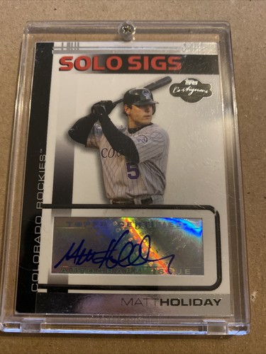 2007 TOPPS CO-SIGNERS SOLO SIGS MATT HOLLIDAY AUTOGRAPH AUTO SIGNED | eBay