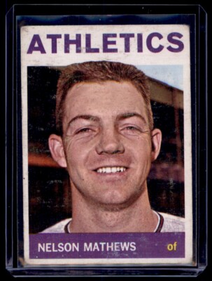 1964 Topps Nelson Mathews Athletics #366 2018 | eBay