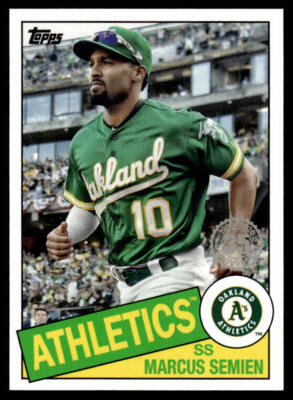 2020 Topps MINI Marcus Semien #85TB-33 1985 Topps Mini Insert Oakland ...