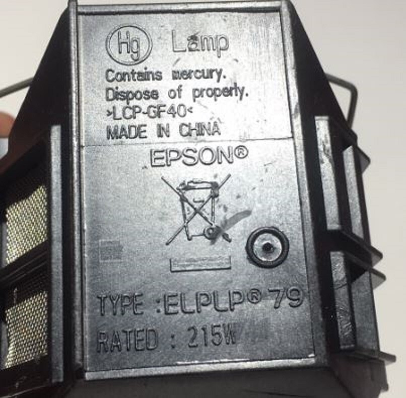 GENUINE OEM EPSON ELPLP79 LAMP FOR BRIGHTLINK 575WI EB-570 EB-575W EB ...