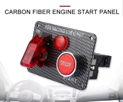 RACING PANEL ENGINE START RED PUSH BUTTON IGNITION Ford FALCON BA BF FG ...