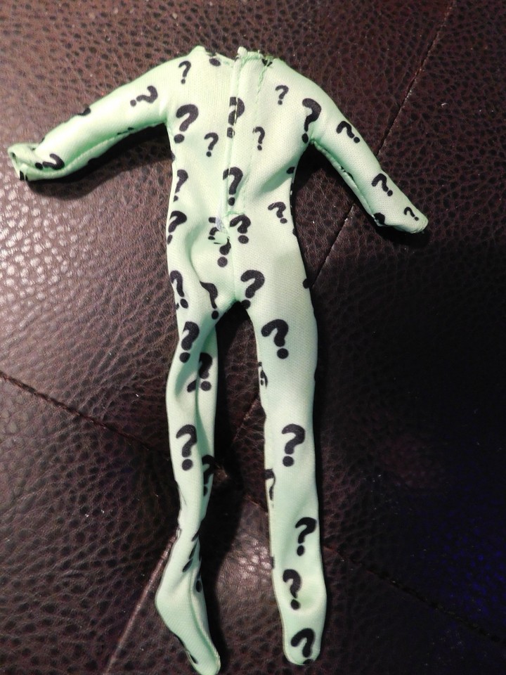Mego 8" Action Figure Head & Suit Box w Insert Riddler Batman Enemy ...