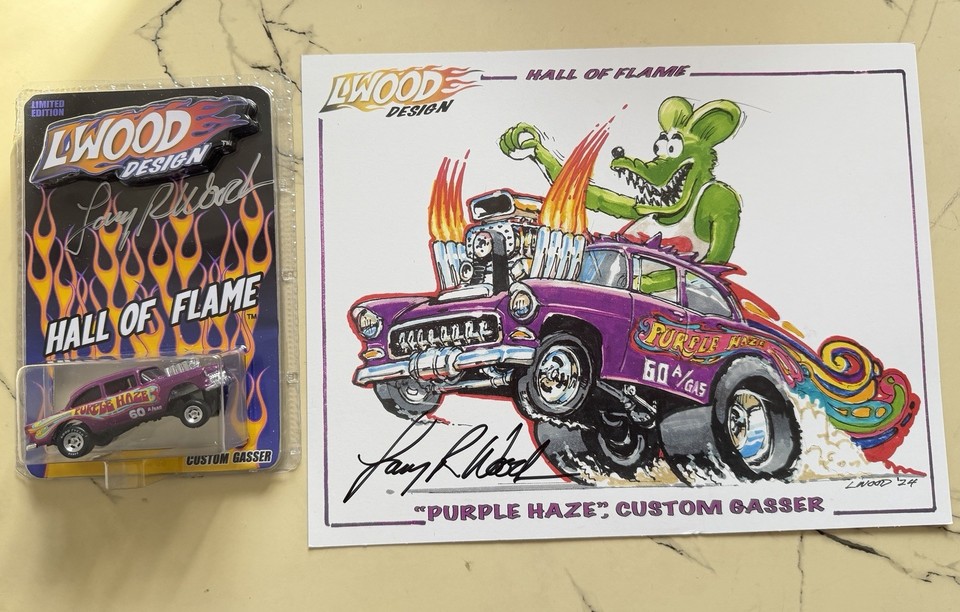 2024 Hot Wheels 38th Convention CHASE 55 Gasser Hall of Flame Larry ...