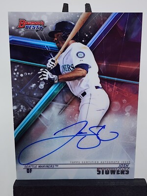 JOSH STOWERS 2018 BOWMAN'S BEST AUTO ROOKIE CARD SEATTLE MARINERS | eBay