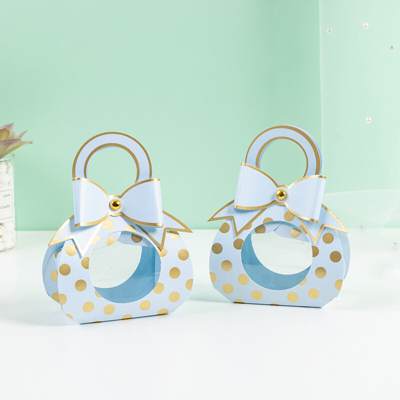 1-100X Spotty Handbags Bowknots Wedding Party Favour Gift Boxes Bridal ...