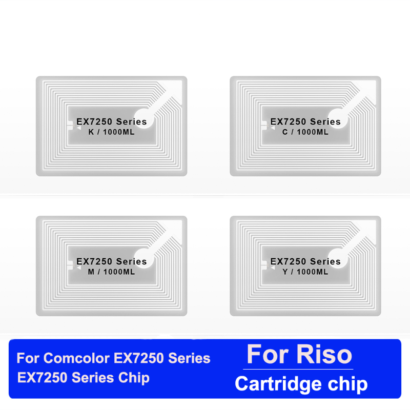 4colors/set Ink Cartridge Chip for For Riso Comcolor EX7250 Series Printer | eBay