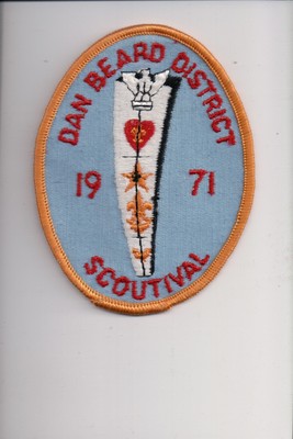 1971 Dan Beard District Scoutival patch | eBay