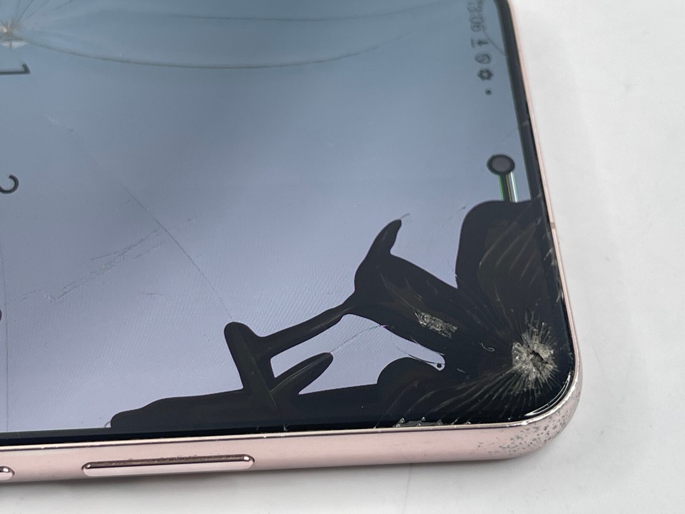 Samsung Galaxy S22+ SM-S906B/DS - 128GB Pink Gold Unlocked Smashed ...