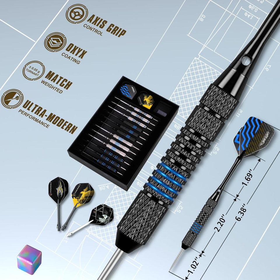 Darts Metal Tip Set - Steel Tip Darts Darts Set Professional Metal Darts 12 P... | eBay