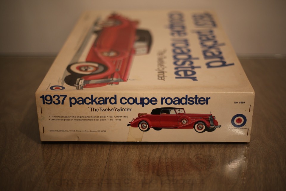 1937 Packard Coupe Roadster Twelve Cylinder 1:16 Entex 8499 XL Unbuilt ...