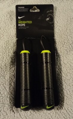 Nike Weighted Jump Rope Skipping Sports Adjustable .5 LB 9' Rope Allen ...
