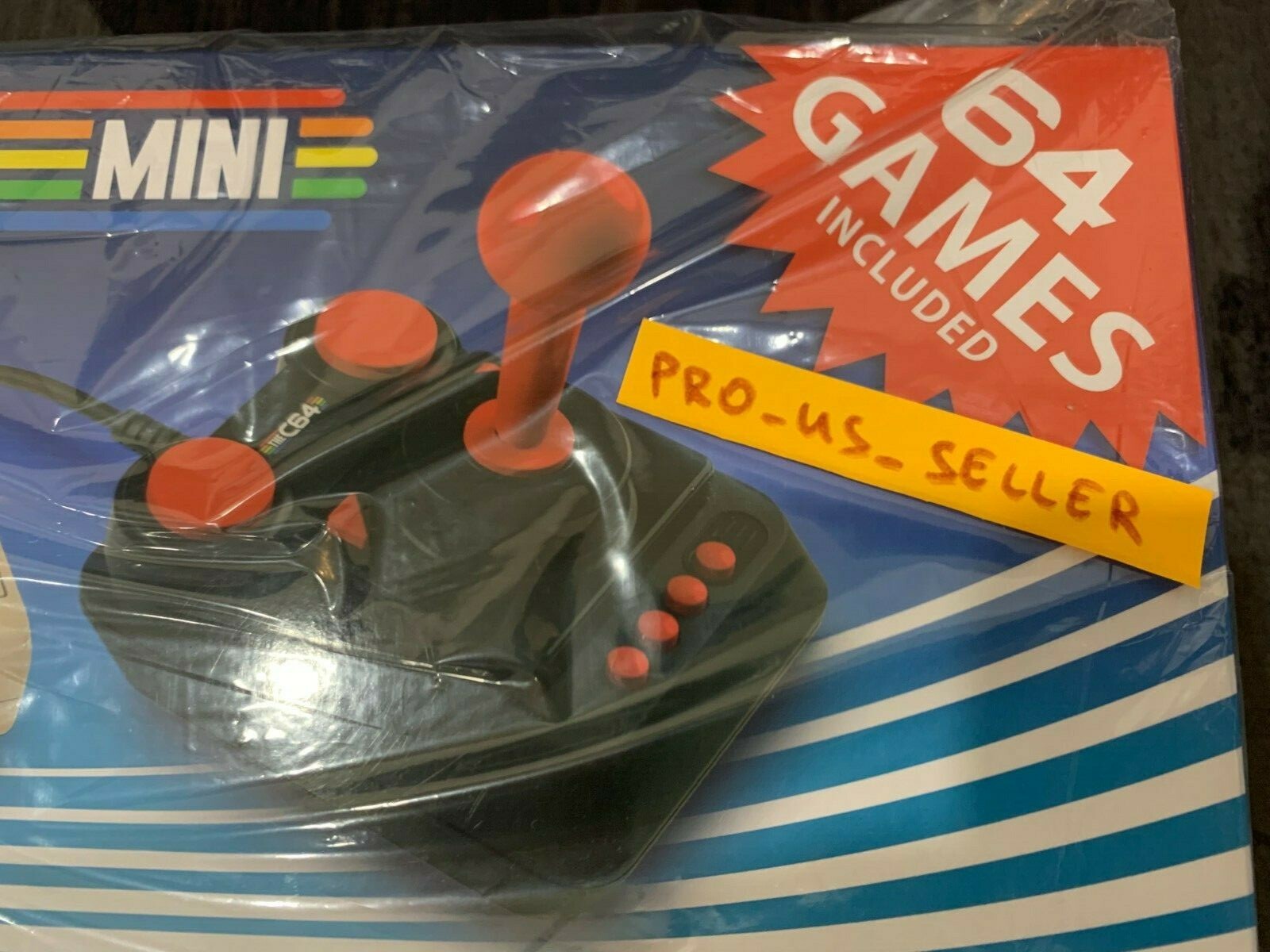 The C64 Mini Retro Console-Includes 64 Built-in Games & Joystick USA ...