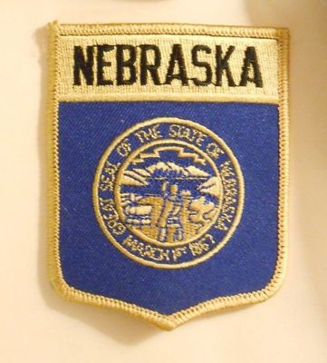 Nebraska Patch - State Flag - Travel Souvenir - 2 7/8" x 3 5/8" | eBay
