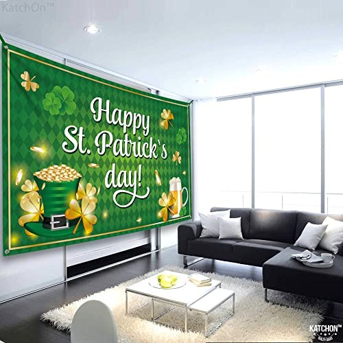 , XtraLarge Happy St Patricks Day Banner - 72x44 Green St Patricks Day ...
