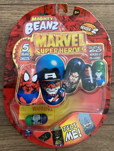 Mighty Beanz Marvel Super Heroes Series 2 Includes 5 Beans Spin Master ...