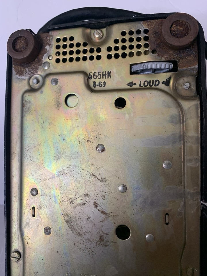 Bell System Western Electric Multi Line Rotary Phone Round Button 565HK ...